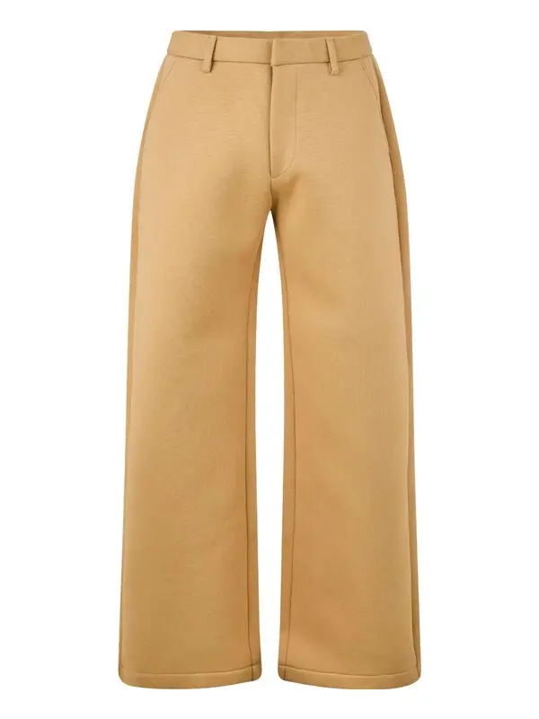 Dsquared2 Wide Leg Trousers With Raised Logo Detail - Nude