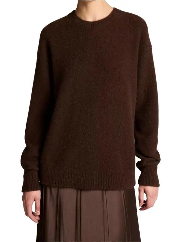 Vince Plush Cashmere Crew Neck Sweater - Pine