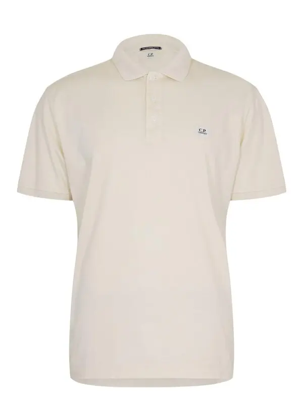 C.P. COMPANY Short Sleeve Polo Shirt - No