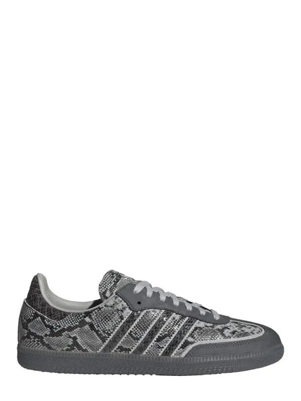 ADIDAS ORIGINALS Samba Snake Print Leather Sneakers - Grey