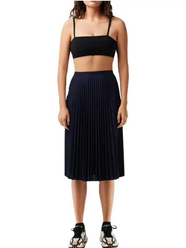 Lacoste Midi Pleated Skirt - Blue