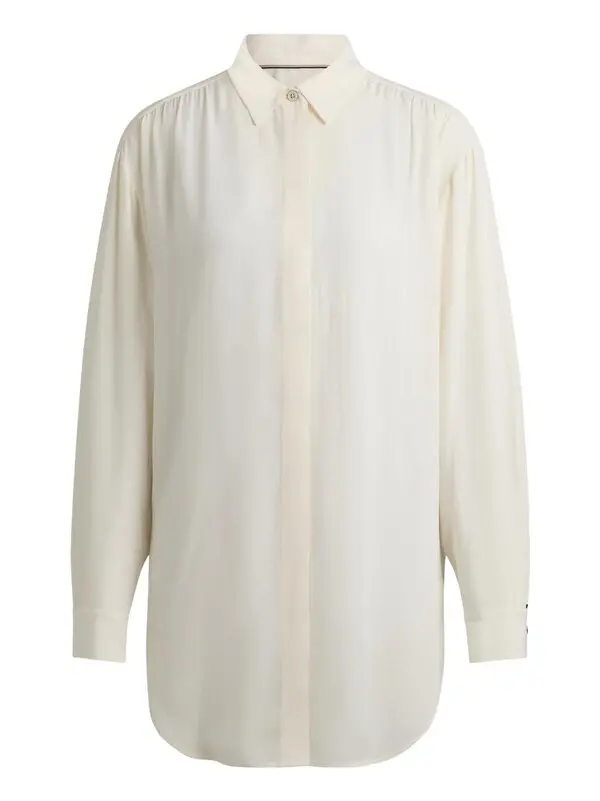 Hugo Boss Longline Blouse - White