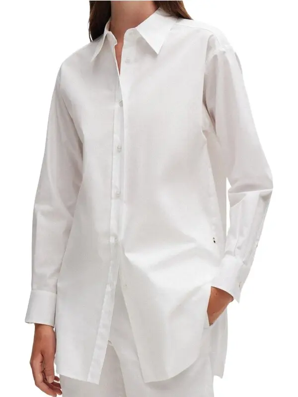 Hugo Boss Long Sleeve Shirt - White