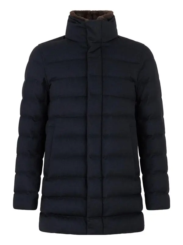 Herno High-neck Quilted Down Jacket - Black