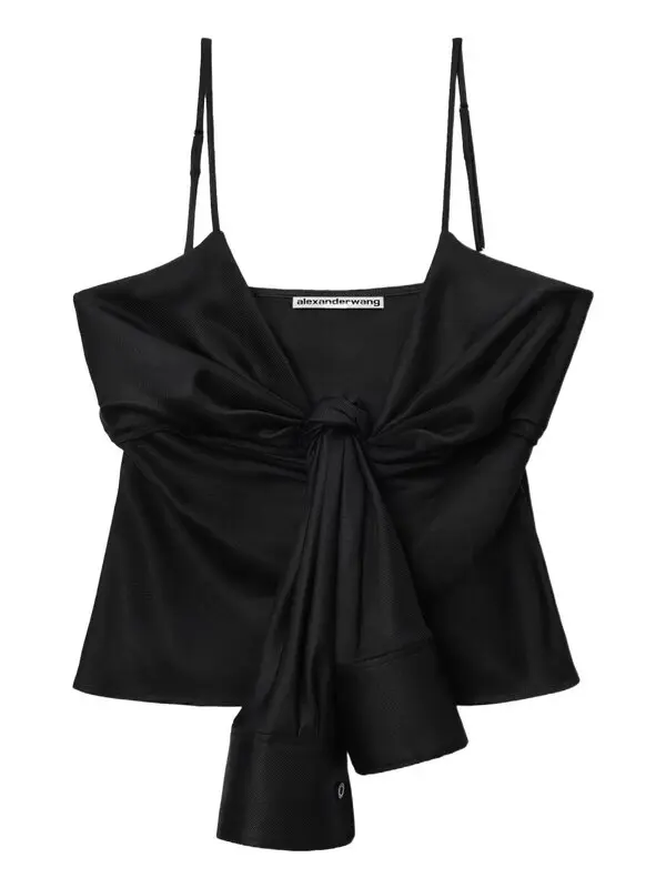 Alexander Wang Knot Detail Camisole - Black