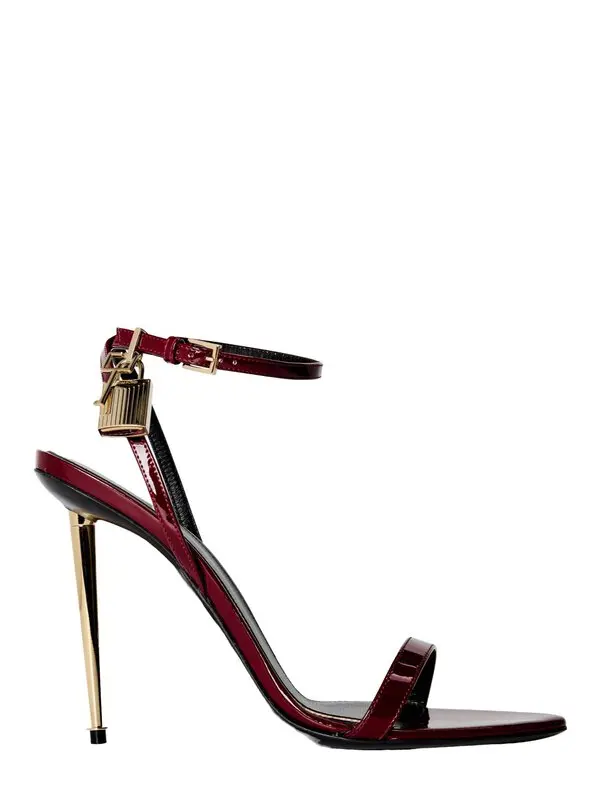TOM FORD Padlock High Heel Sandals - Black