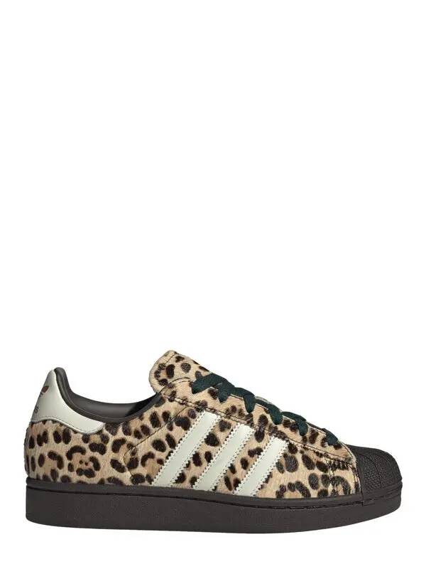 ADIDAS ORIGINALS Leopard Print Lace-up Sneakers - Black