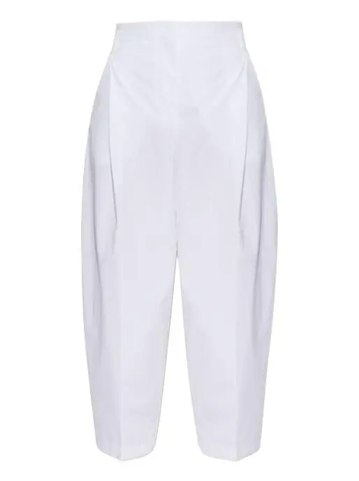 Jacquemus Straight-leg Pleated Trousers - White