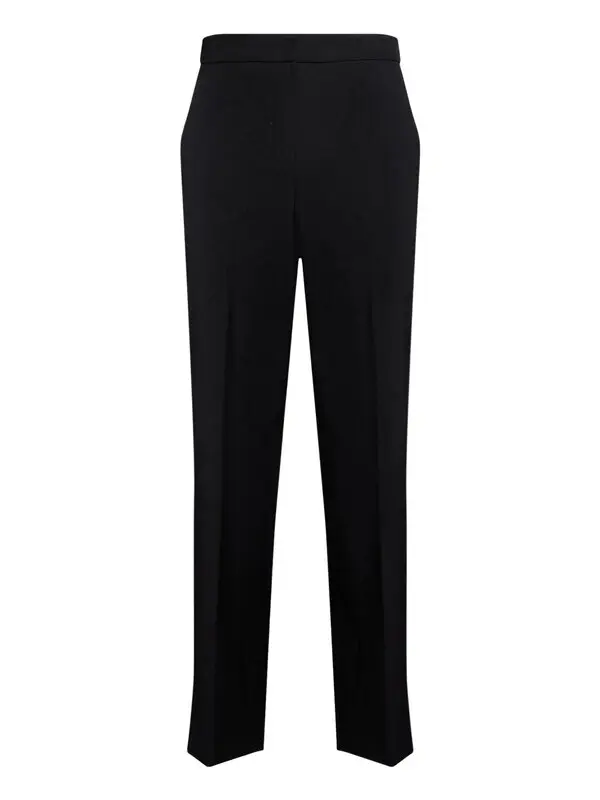 Max Mara Straight-leg Trousers With Zip Fly - Black