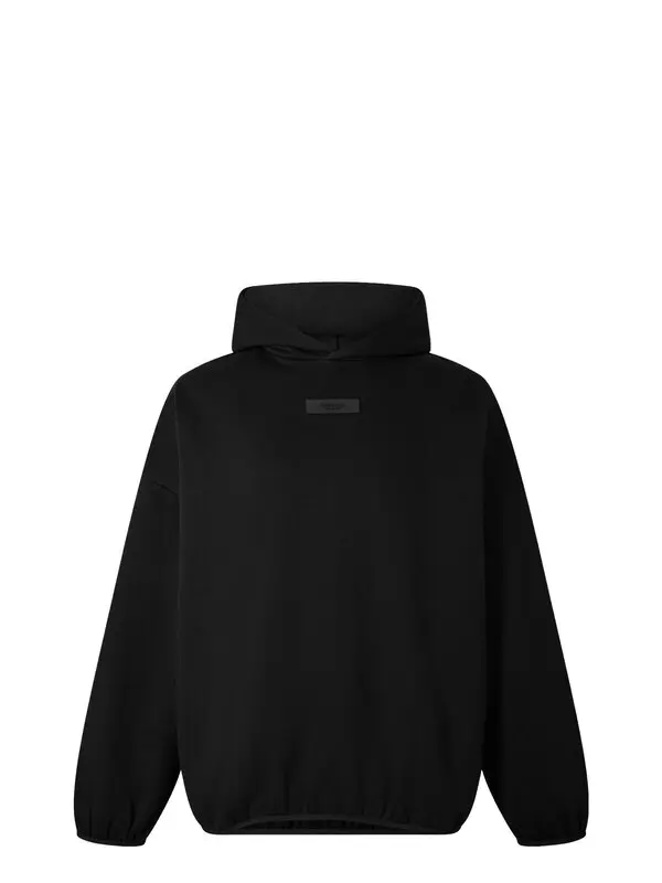 Fear Of God Relaxed Fit Fleece Hoodie - Black