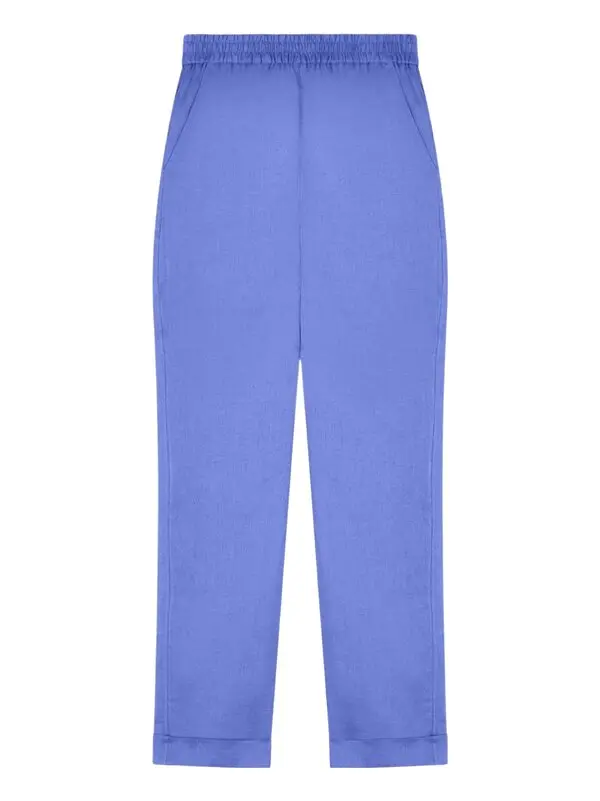 Emporio Armani Elastic Waist Straight Leg Trousers - No