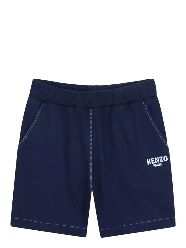 Kenzo Logo Detail Casual Shorts - Black