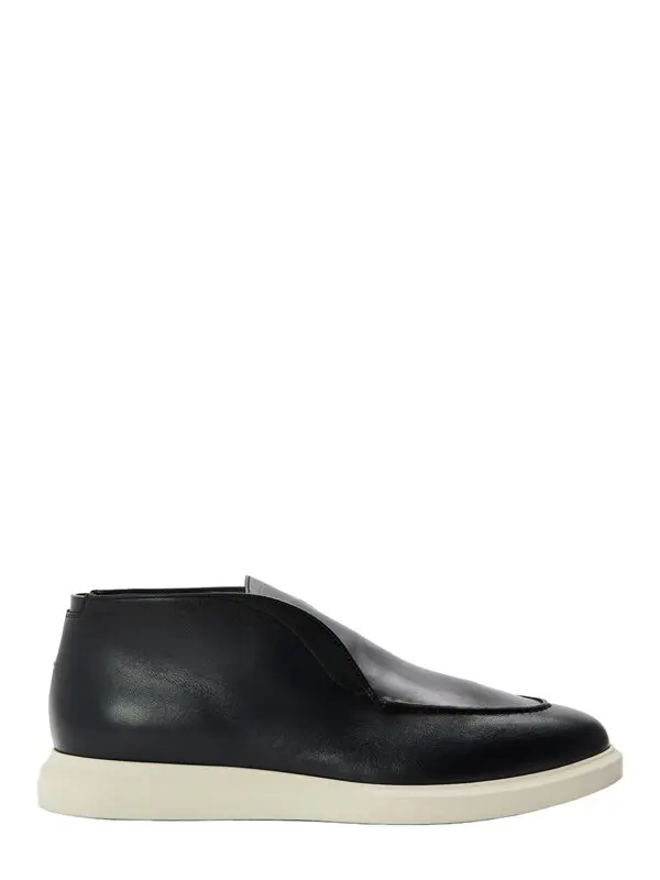 Hugo Boss Boss Black Leather Casual Chukka Boots - Blue