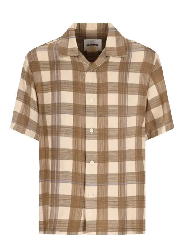 JIL SANDER Checked Button-up Shirt - Multi