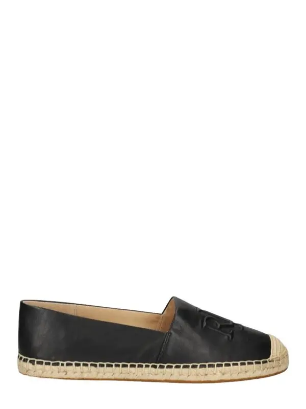 Ralph Lauren Logo Embroidered Espadrilles - Black