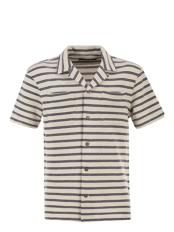 Polo Ralph Lauren Short Sleeve Striped Shirt - Nude