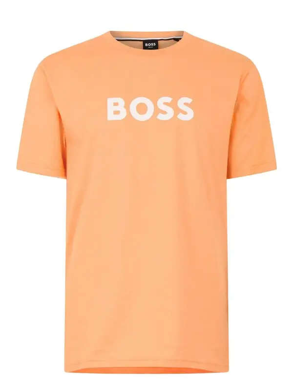 Hugo Boss Bright Orange Crewneck Shortsleeve Top - No