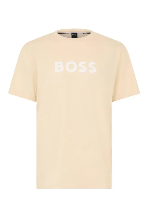 Hugo Boss Light Apricot Crewneck Shortsleeve Top - No
