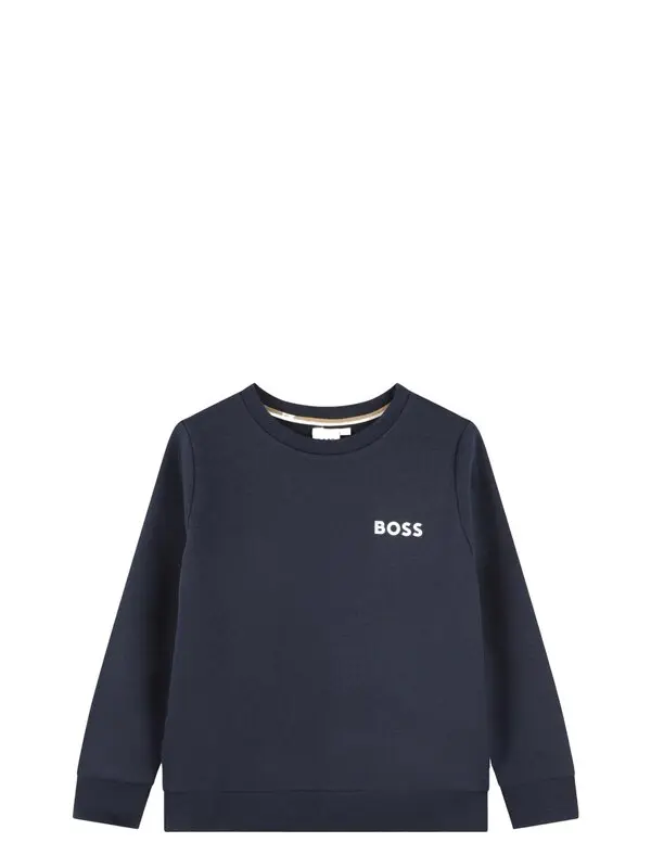 Hugo Boss Crew-neck Logo Sweatshirt - Black