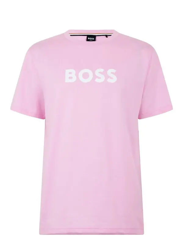 Hugo Boss Crewneck Shortsleeve Top - Pink