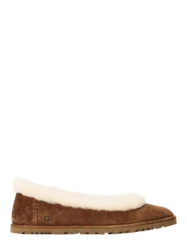 UGG Suede Ballet Flat - Brown