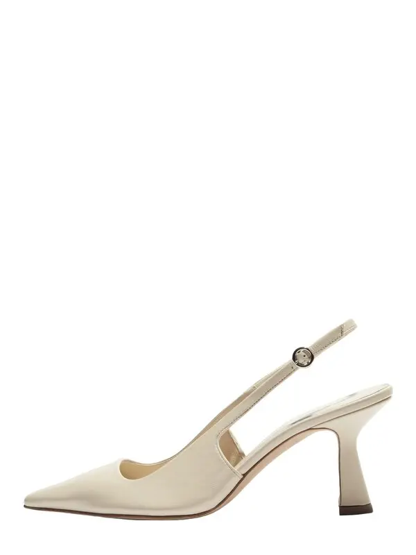 AeydĒ Slingback High Heel Pumps - Nude