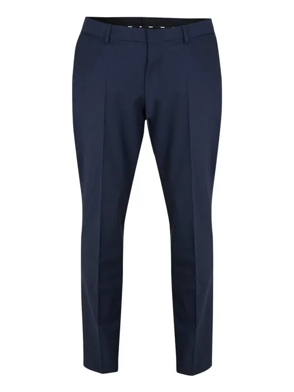 Hugo Boss Boss Straight Leg Tailored Trousers - Blue
