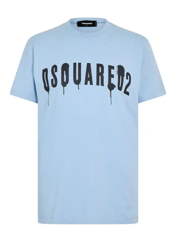 Dsquared2 Cotton Shortsleeve Tshirt - Blue