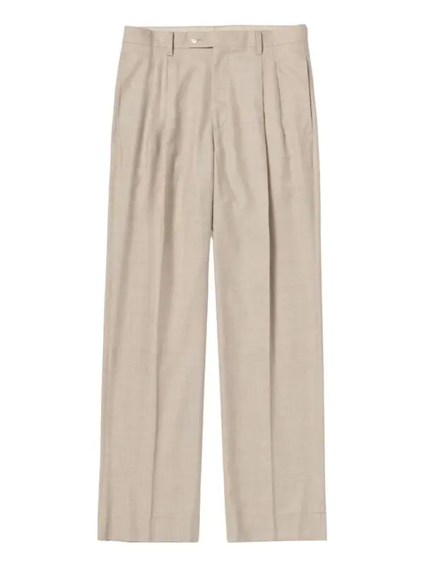 Auralee Logo Casual Pants - Nude