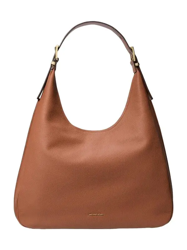 Michael Kors Pebbled Leather Hobo Bag - Brown