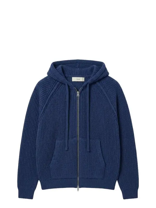 DUNST Hooded Knit Top - Blue