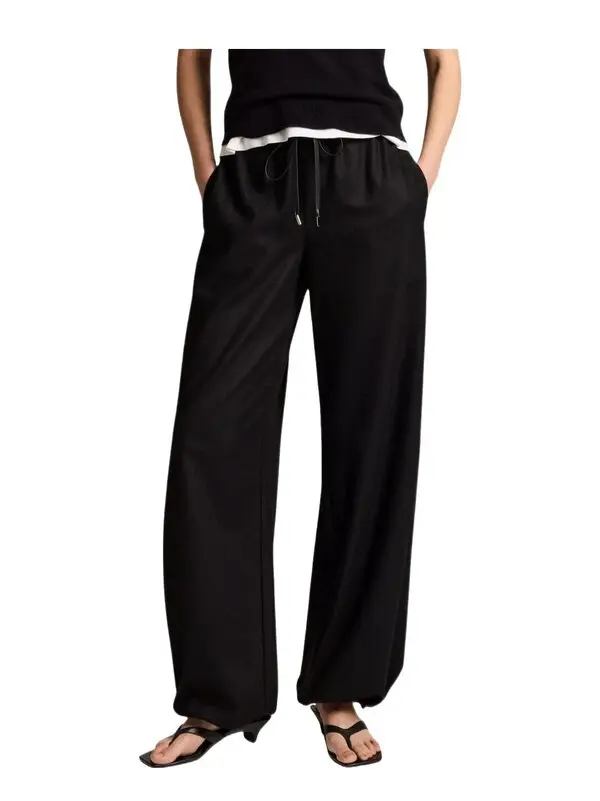 Vince Logo Casual Pants - Black