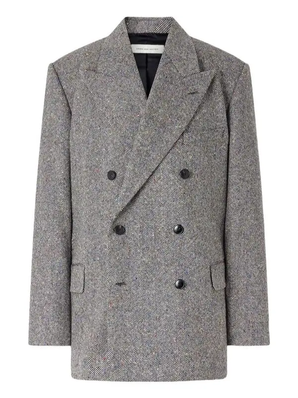 Dries Van Noten Double-breasted Blazer - Grey