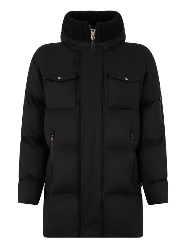 Herno Quilted Padded Coat - Black