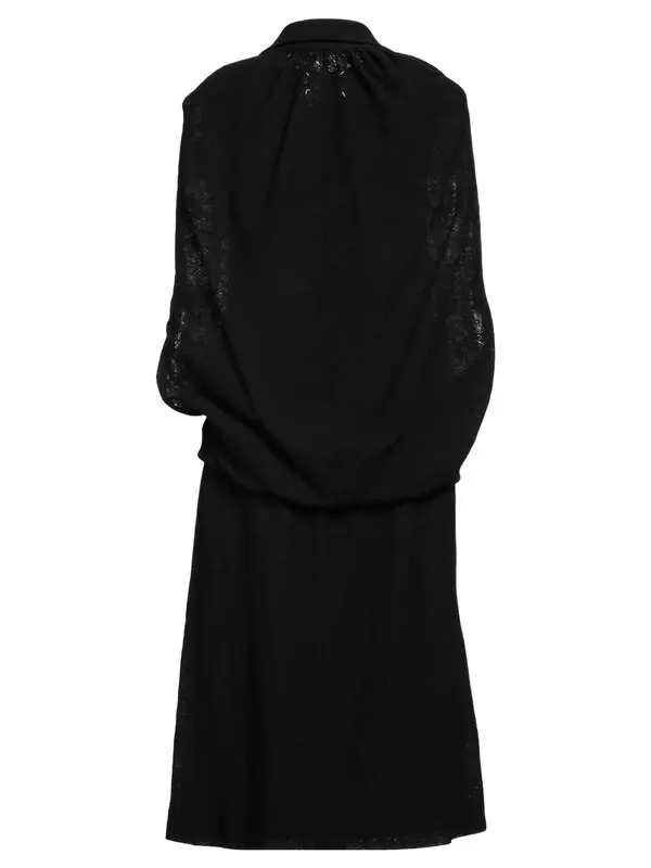 MAISON MARGIELA Crepe Flared Dress - Black