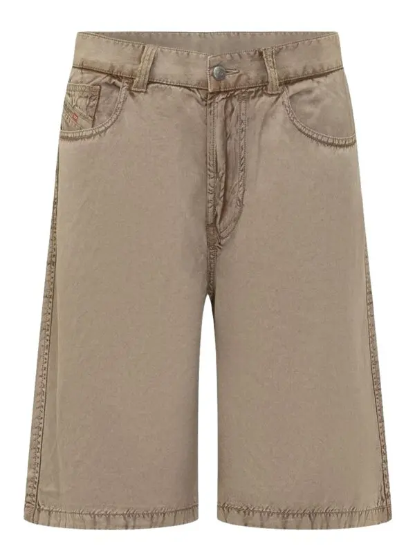 DIESEL® Trompe L'oeil Bermuda Shorts - Light Brown