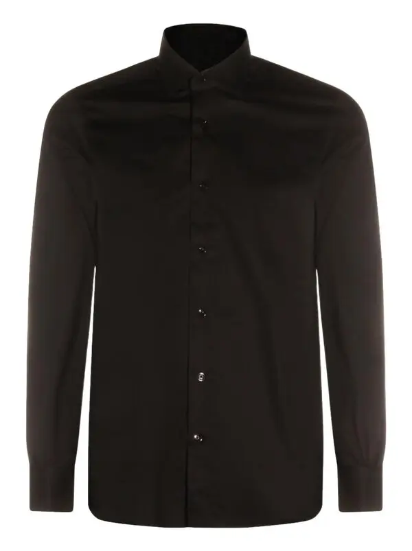 MAZZARELLI Slim Fit Shirt - Black