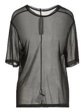 Rick Owens Semi-sheer Mesh Top - Gray