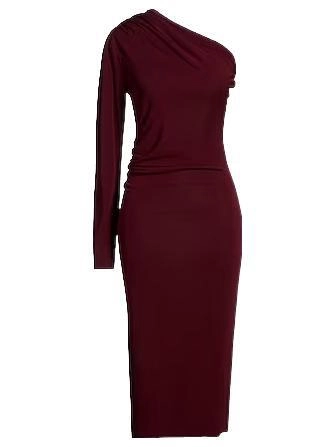 Max Mara One-shoulder Jersey Dress - Brown