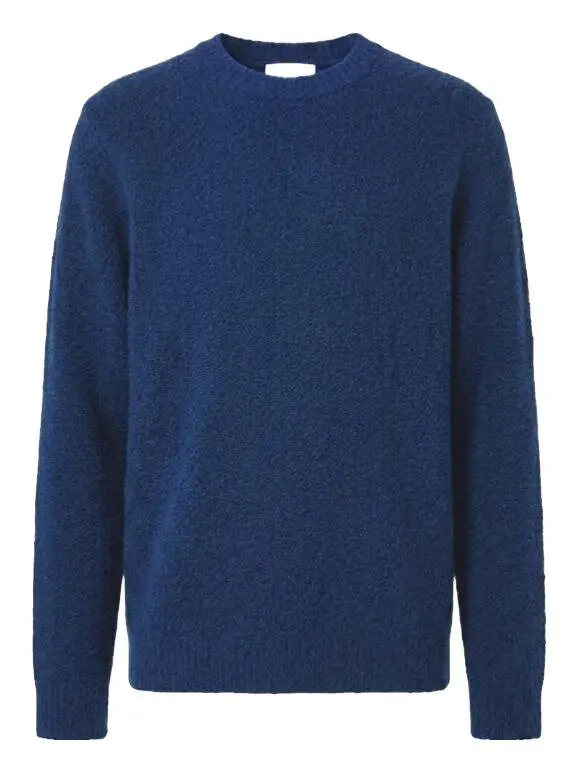 ROBERTO COLLINA Crew Neck Long Sleeve Sweater - Blue