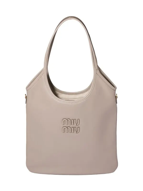 Miu Miu Leather Tote Bag - Float Stone