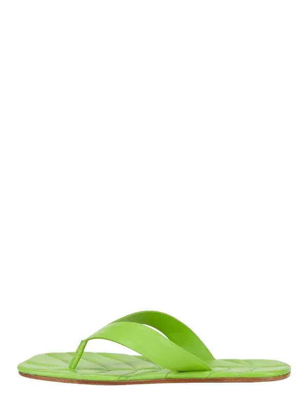 JW Anderson Leaf Slide Sandals - Lime