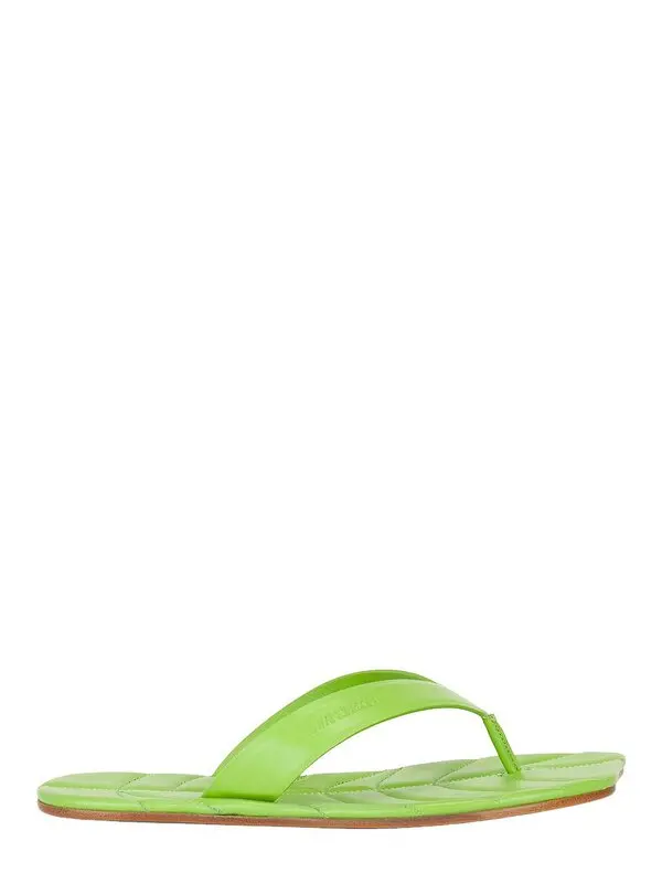 JW Anderson Leaf Slide Sandals - Lime