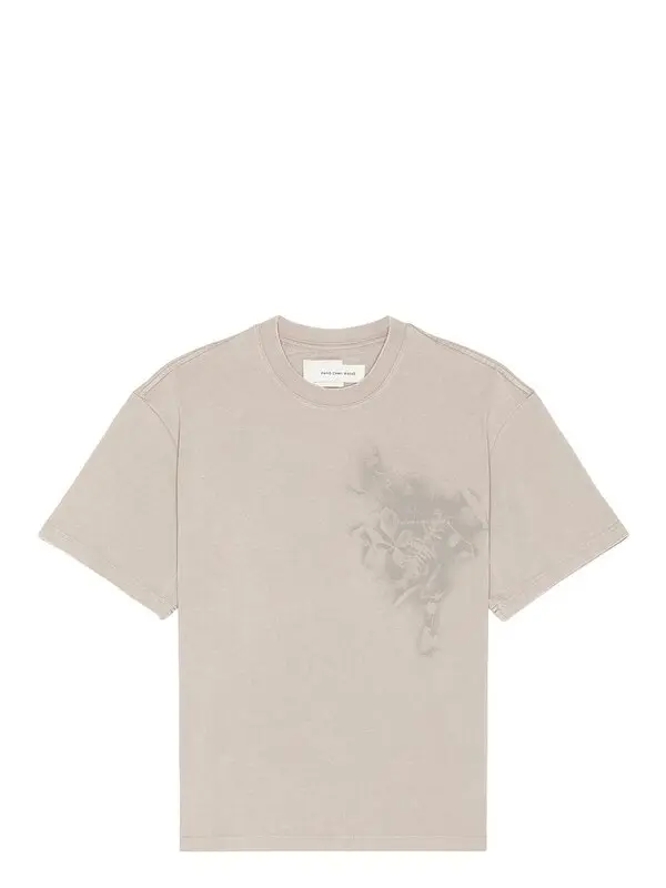 FENG CHEN WANG Spray Painted Plant Dye Tee - Grey