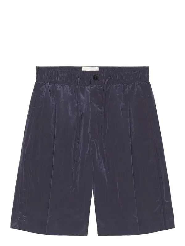 FENG CHEN WANG Nylon Cargo Shorts - Navy Blue