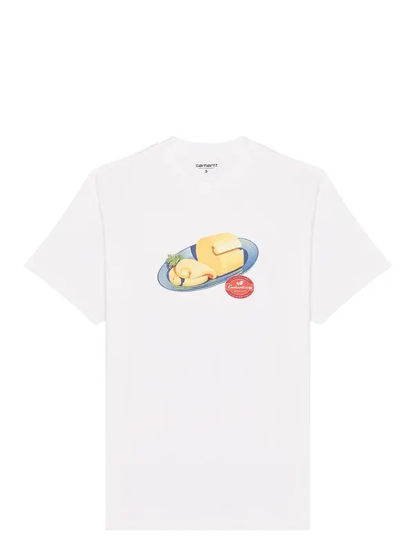Carhartt Work In Progress Short Sleeve Fromage Tee Shirt - White