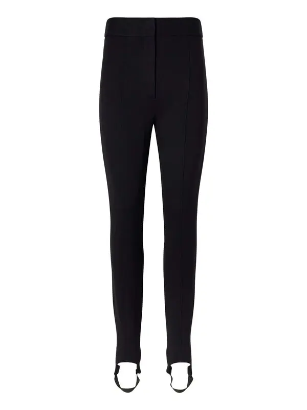Veronica Beard Landren Ecovero Ponte Slim-leg Stirrup Pants - Black