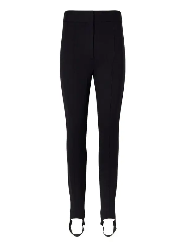 Veronica Beard Landren Ecovero Ponte Slim-leg Stirrup Pants - Black