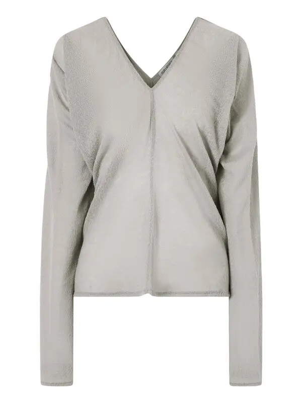 Our Legacy Cheer Wool-blend Blouse - Neutrals