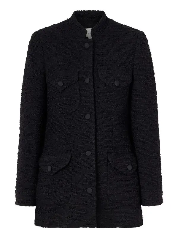LIBEROWE Raja Wool-blend Tweed Jacket - Black